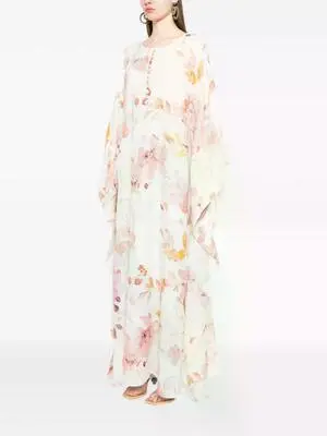 BAMBAH Floral Print Kaftan Dress