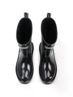 Karl Lagerfeld Logo Embossed Boots