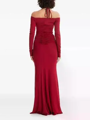 MOOS STUDIO Heatline Off-shoulder Maxi Dress