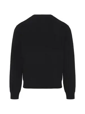 Moncler Logo-patch Wool Sweater - Black