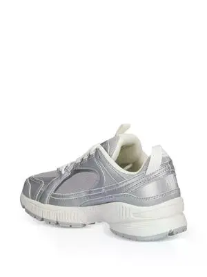 Armani Exchange Metallic Panelled Lace-up Trainers