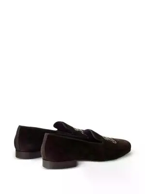 Ralph Lauren Purple Label Alonzo Embroidered Slippers