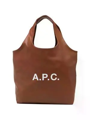 A.p.c. Logo-Detail Shoulder Bag Brown