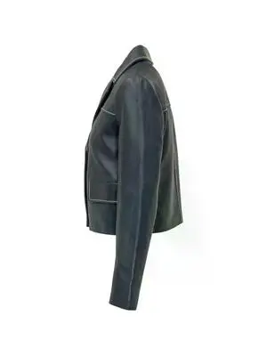 Michael Kors Heavy Leather Blazer