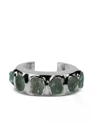 PARTS OF FOUR Parts Of Four Silver-Tone Amethyst Cuff Bracelet