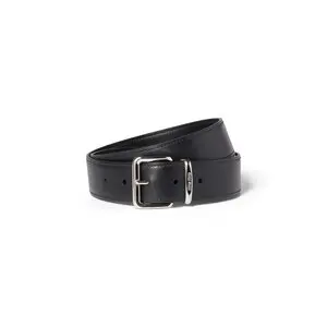 Miu Miu Leather Belt With Metal Buckle - Black