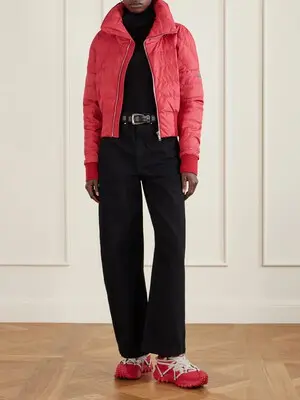 Rick Owens Moncler + Appliquéd Quilted Down Jacket