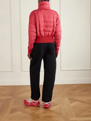 Rick Owens Moncler + Appliquéd Quilted Down Jacket