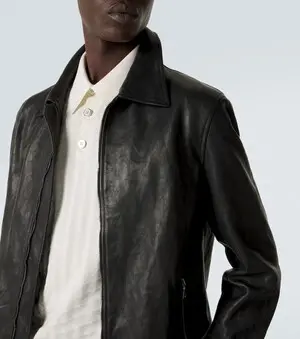 Dolce & Gabbana Leather Blouson Jacket