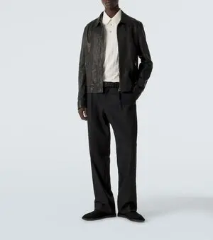 Dolce & Gabbana Leather Blouson Jacket