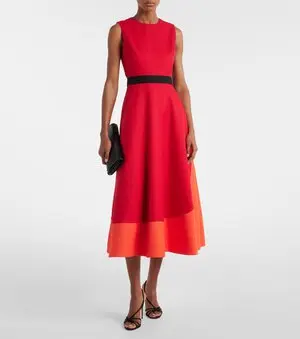 ROKSANDA Colorblocked Midi Dress
