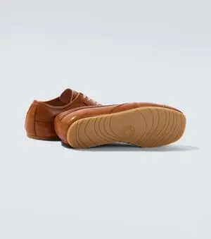 Dries Van Noten Leather Lace-up Sneakers - Brown