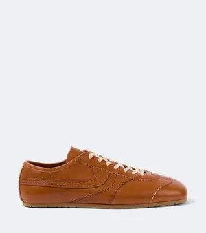 Dries Van Noten Leather Lace-up Sneakers - Brown