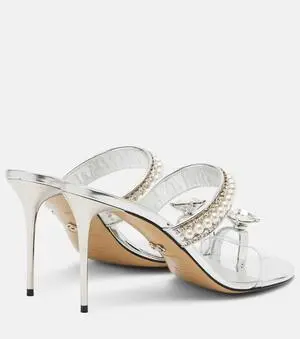 Mach & Mach Diamond Of Elizabeth 95 Leather Mules
