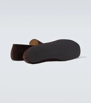 THE ROW Suede Loafers