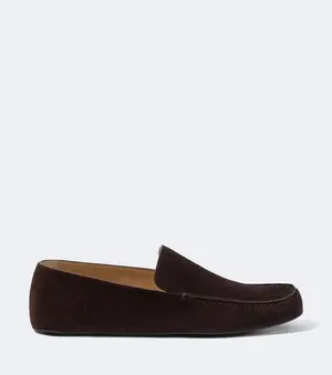 THE ROW Suede Loafers