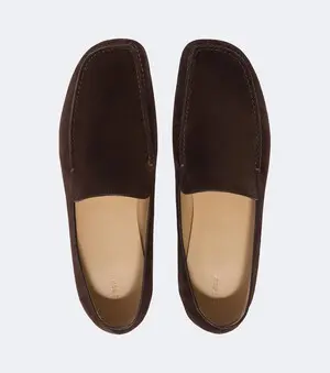 THE ROW Suede Loafers