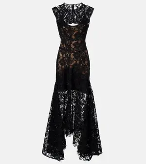 Costarellos Janica Lace Gown - Black