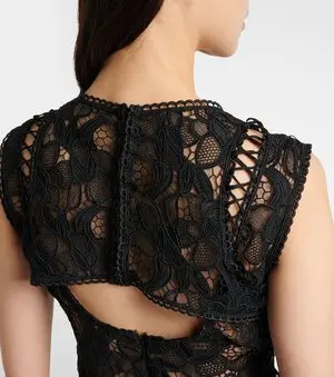 Costarellos Janica Lace Gown - Black