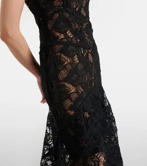 Costarellos Janica Lace Gown - Black