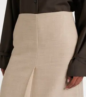 JOSEPH Virgin Wool Midi Skirt