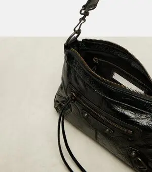 Balenciaga Le City Moto Mini Leather Shoulder Bag