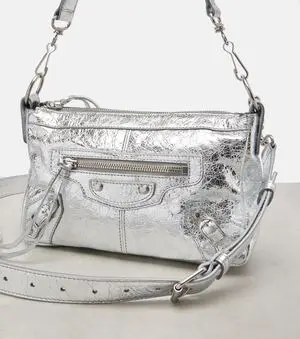 Balenciaga Le City Moto Mini Leather Shoulder Bag