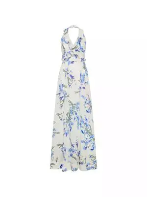 Rebecca Vallance Bluebell Meadow Floral-print Maxi Dress - White
