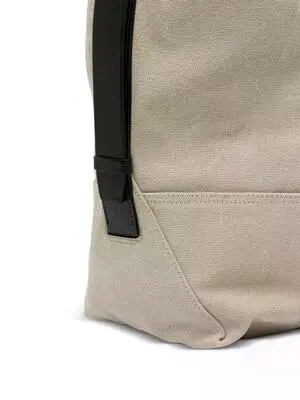 LEMAIRE Belted Shoulder Bag In Cotton Canvas - Neutrals