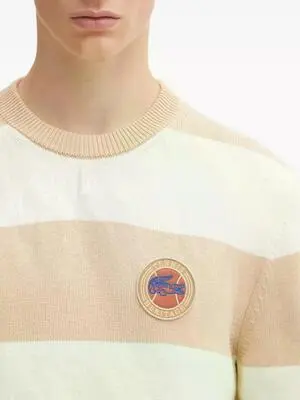 Lacoste Striped Badge Sweater