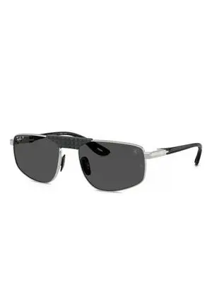 Ray-ban Textured Geometric Sunglasses - Silver