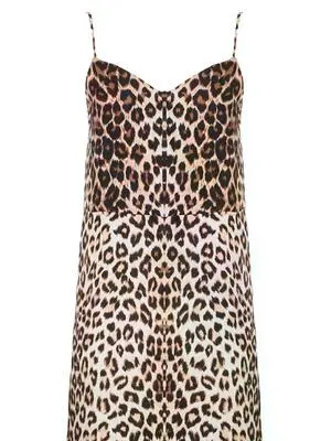 La Prestic Ouiston Petula Leopard V-neck Maxi Dress