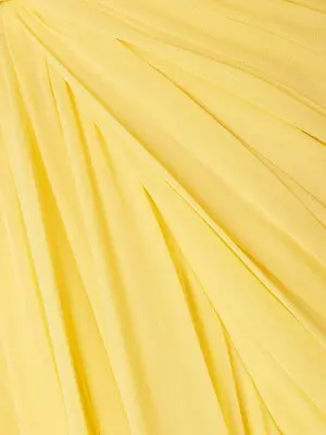 Cult Gaia Ritz Silk-chiffon Maxi Dress - Yellow