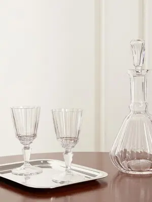 LOBMEYR Set Of Two Crystal Wine Glasses