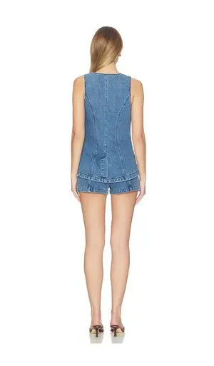 Show Me Your Mumu Venture Out" Denim Romper