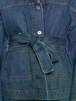 P.a.r.o.s.h Belted Denim Jacket