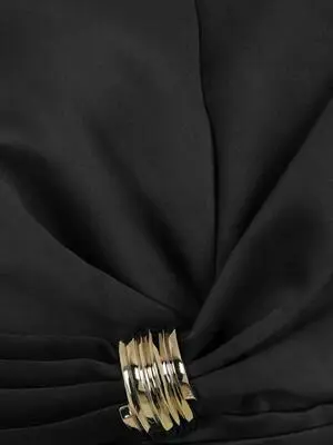 Elisabetta Franchi Sleeveless A-line Mini Dress With Ring Detail