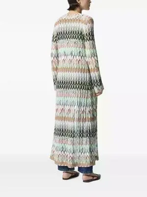 Missoni Zigzag Pattern Long Sleeve Coat