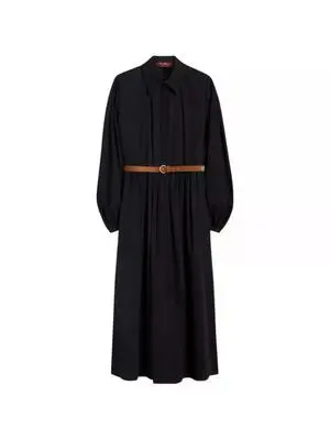 Max Mara Marmo Belted Midi Dress