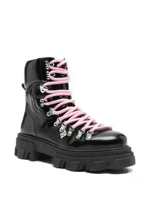 GANNI Chunky Sole Combat Boots