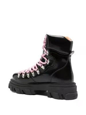 GANNI Chunky Sole Combat Boots