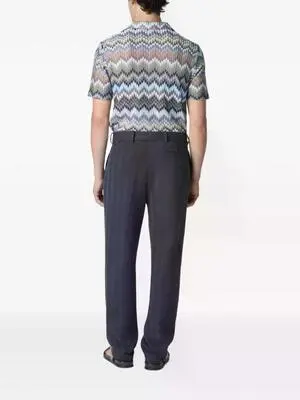 Missoni Zigzag Pattern Trousers - Blue