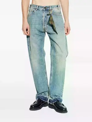 DARKPARK Frayed Button Jeans