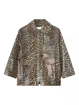 GANNI Leopard Print Jacket