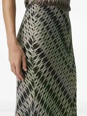 Missoni 3d Diamond-pattern Maxi Skirt