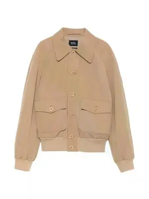 A.p.c. Button-front Collared Bomber Jacket