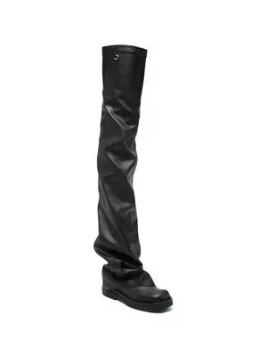 Attico Over-the-knee Round-toe Platform Boots