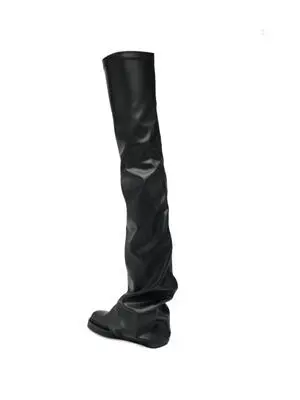 Attico Over-the-knee Round-toe Platform Boots