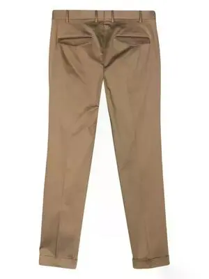 PT TORINO Mid-rise Tapered Trousers - Neutrals