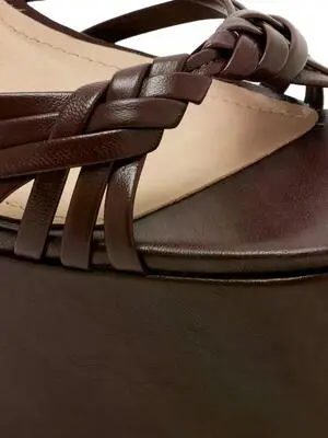 Schutz Tara Braided Platform Sandals